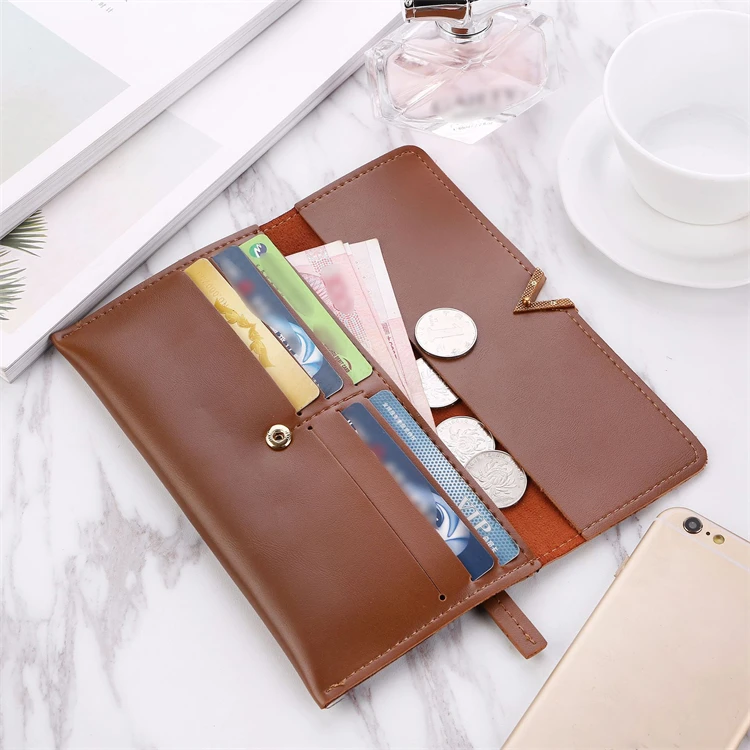 FSW271 Wholesale Ladies Cash Envelope Wallet Pu Leather Designer ...