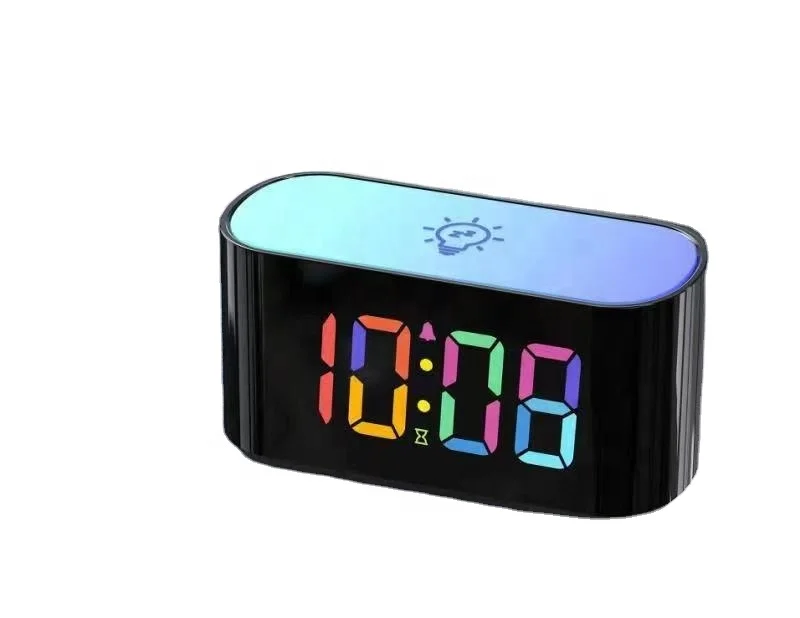 7 Colorful Night Lights Alarm Clock - Buy Globe Alarm Clock,Pop-up ...