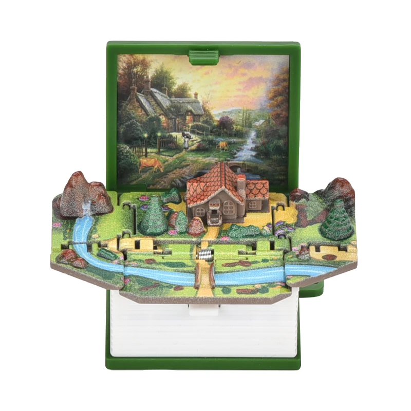 New 3d Foldable Dinosaur Mini Figures Board Printing 3d Magic Books Key ...