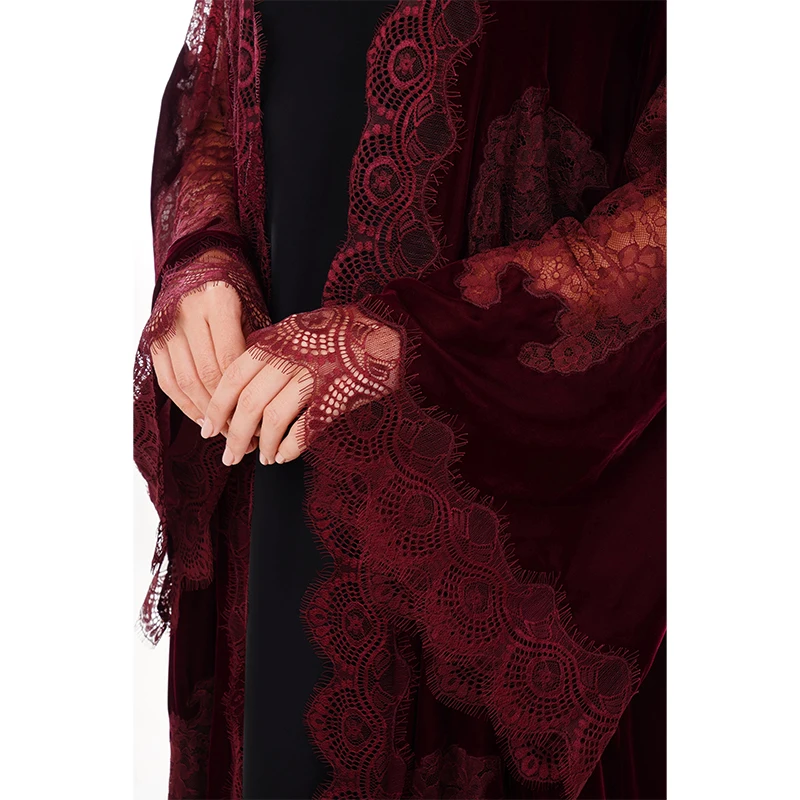 2026 New Dubai Velvet Abaya Design Wholesale Islamic Clothing Hijab ...