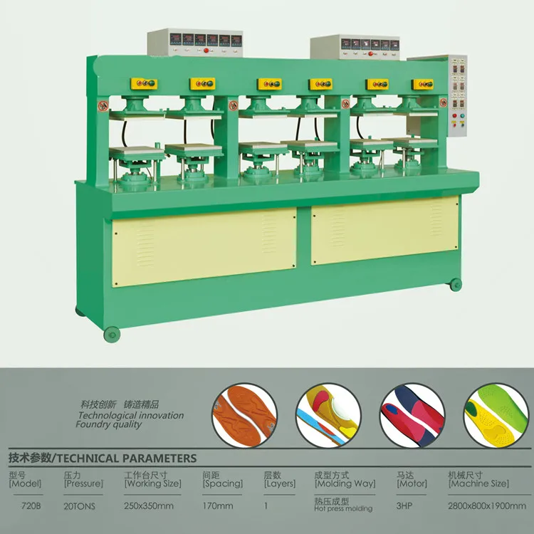 EVA Insole Hot Press Molding Machine for Shoe Making Sponge Insole ...
