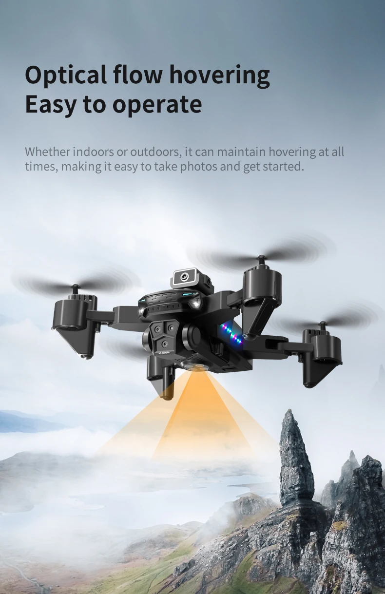 Ky605s Flagship Hd 4k Camera Drone Intelligent Obstacle Avoidance Quadcopter With Three Cameras ...