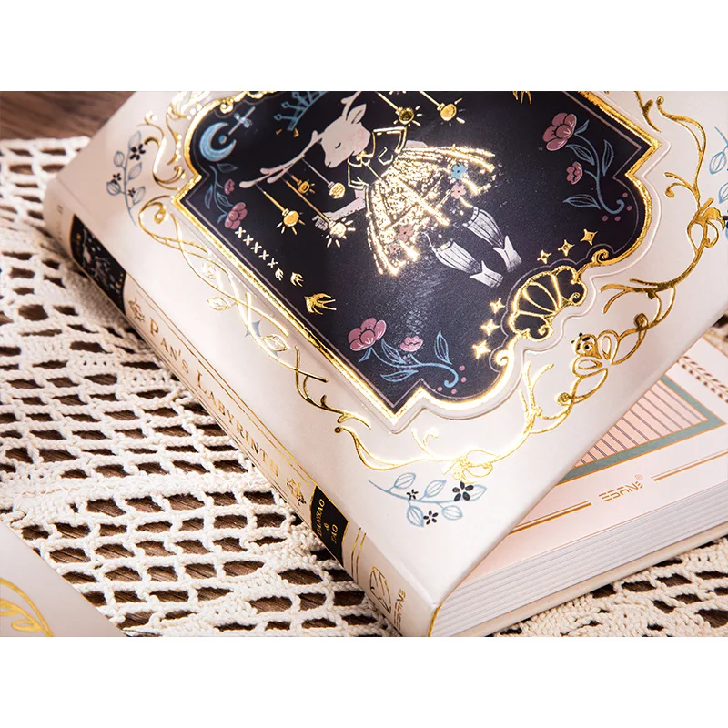 Vintage Creative Gold Foil Hardcover Exquisite Notebook School Student ...