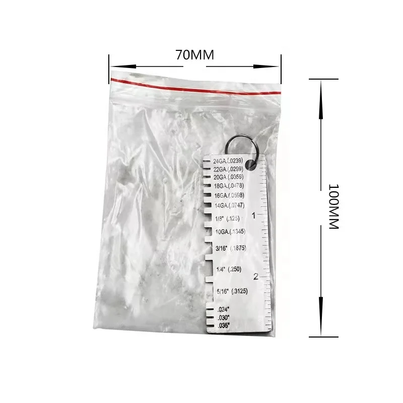 Stainless Steel Sheet Thickness Gauge Weld Inspection Ruler Welding ...