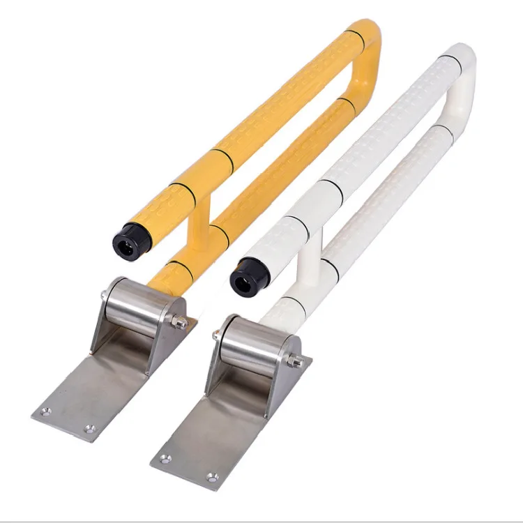 Safety Swing Up Grab Rail Stainless Steel Bathroom Folding U Shape Grab ...