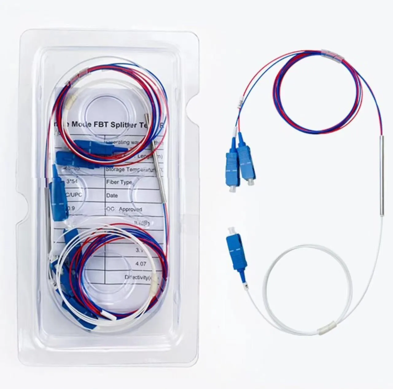 1310/1490/1550 Fiber Optic Ftth Splitter 1/2 Fbt Splitter Coupler 1:99 ...