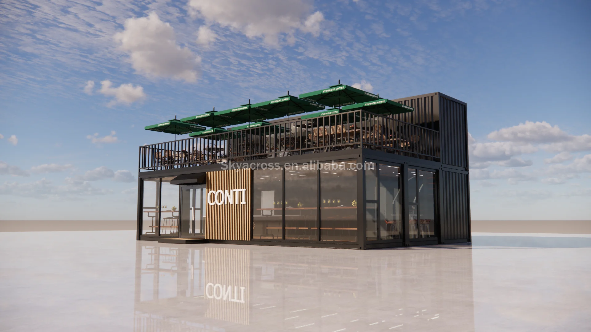 Modular Shipping Container Restaurant - 40ft Container