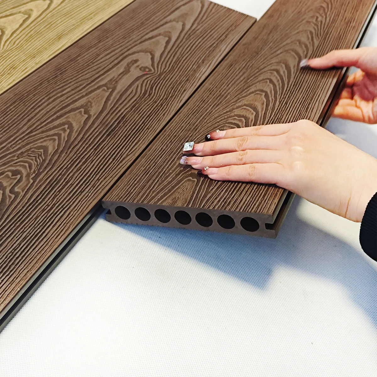 Foju Wpc Fire-resistant Materials Deck Tiles Outdoor Wood Floor Decking Support System Decking ...