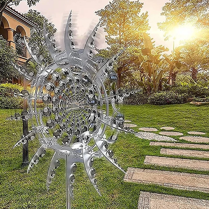 Unique And Magical Metal Windmill Outdoor Wind Spinners Wind Catchers ...