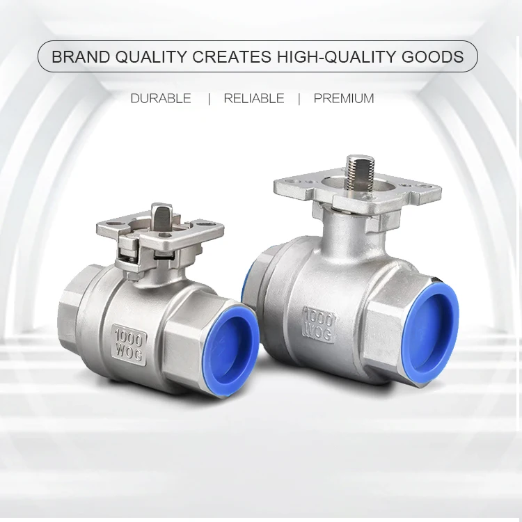 YOULI High Temperature ISO 5211 Mounting Pad Stainless Steel NPT BSP 1000WOG 1.6mpa 304 316 Two ...