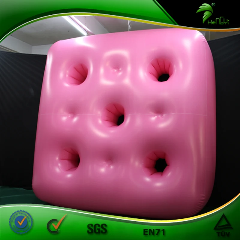 Inflatable Custom Pink Bed Mattress - Perfect for Events