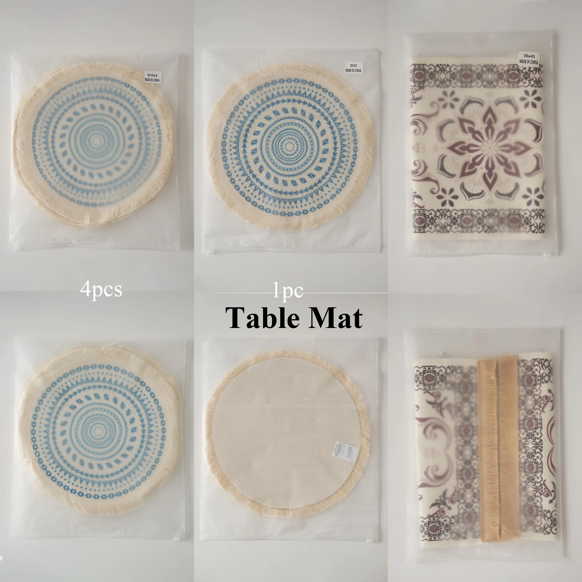2024 Wholesale Price Two-side Reversible Use Tablemats Suede Fabric ...