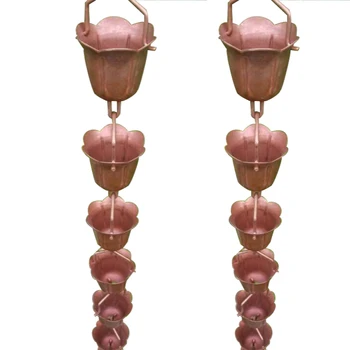 Japanese Style Copper Rain Chain For Gutter Instead Of Down Spot As ...