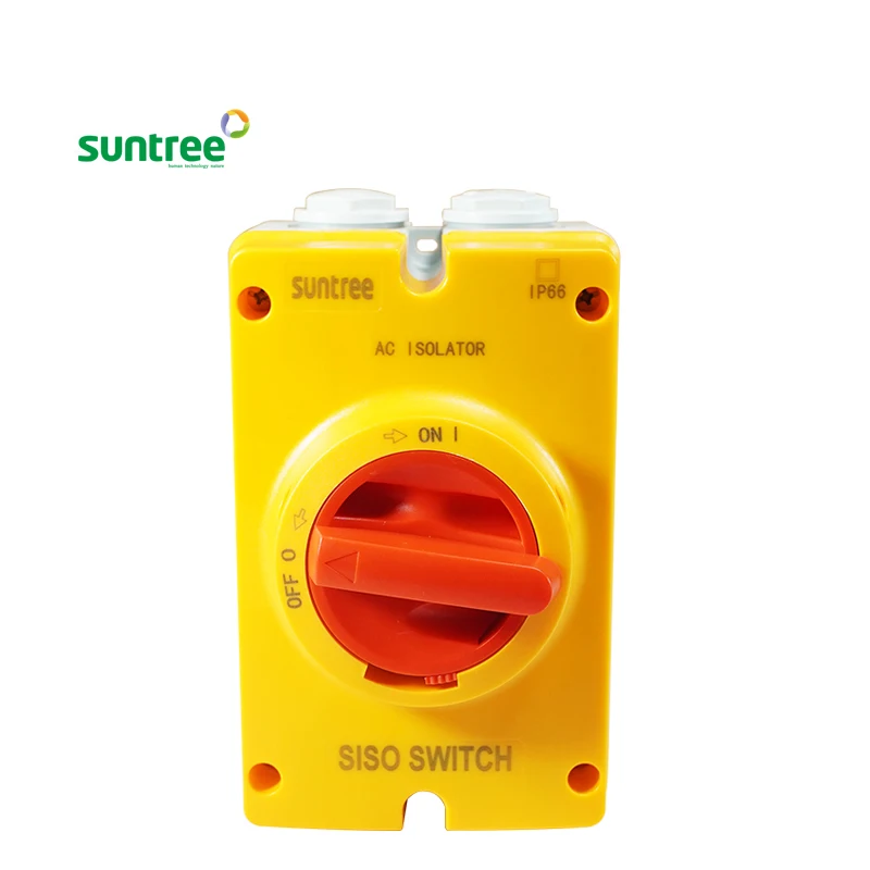 Industrial Siso 1p 2p 3p 4p 6a-63a Power Lockable Rotary Isolator ...