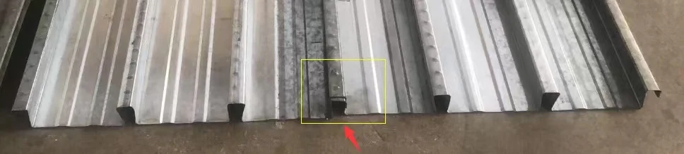 Dovetail Re-entrant Composite Metal Floor Decking Profile Rolling ...