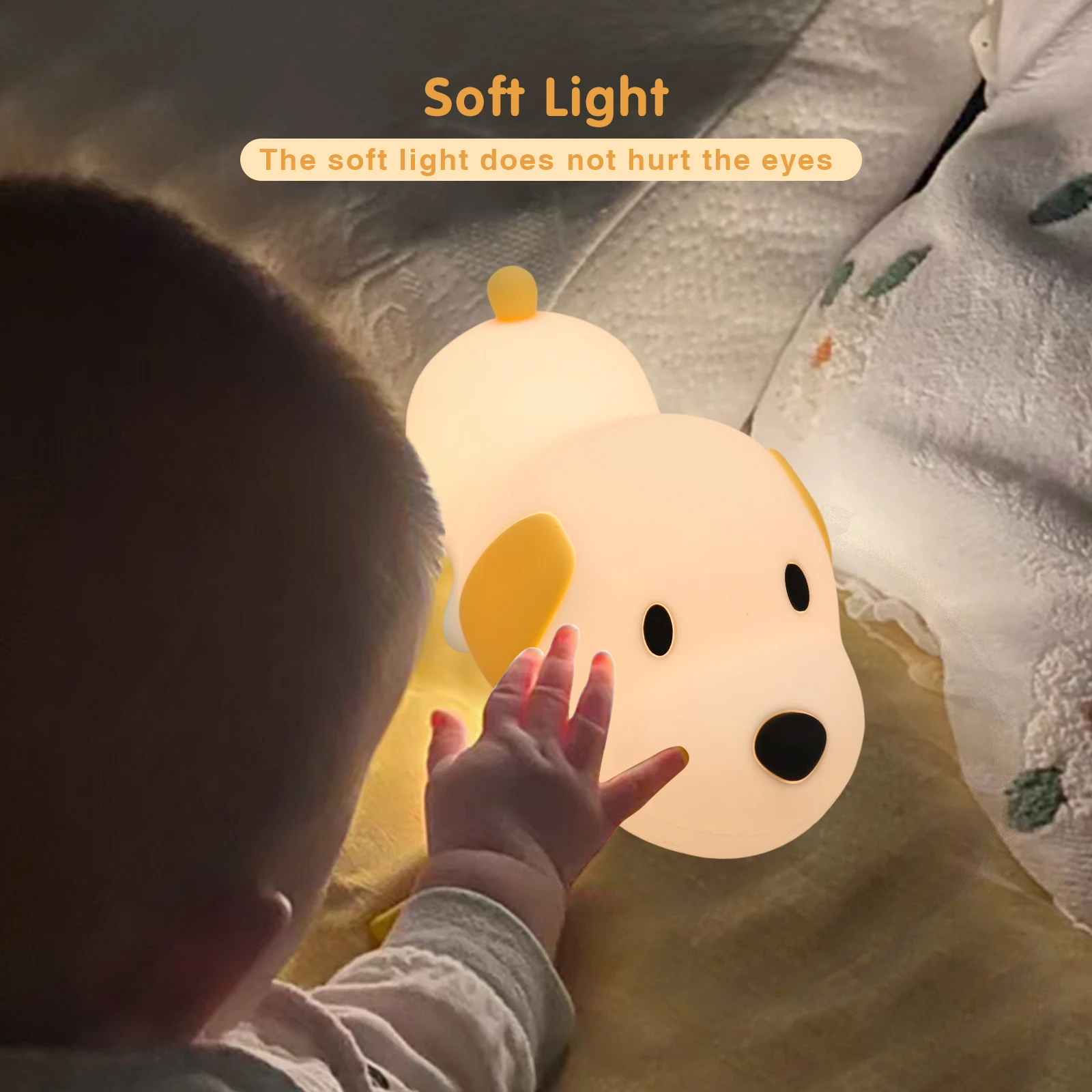 Biumart Creative Design Cute Dog Light Portable Animal Night Light ...