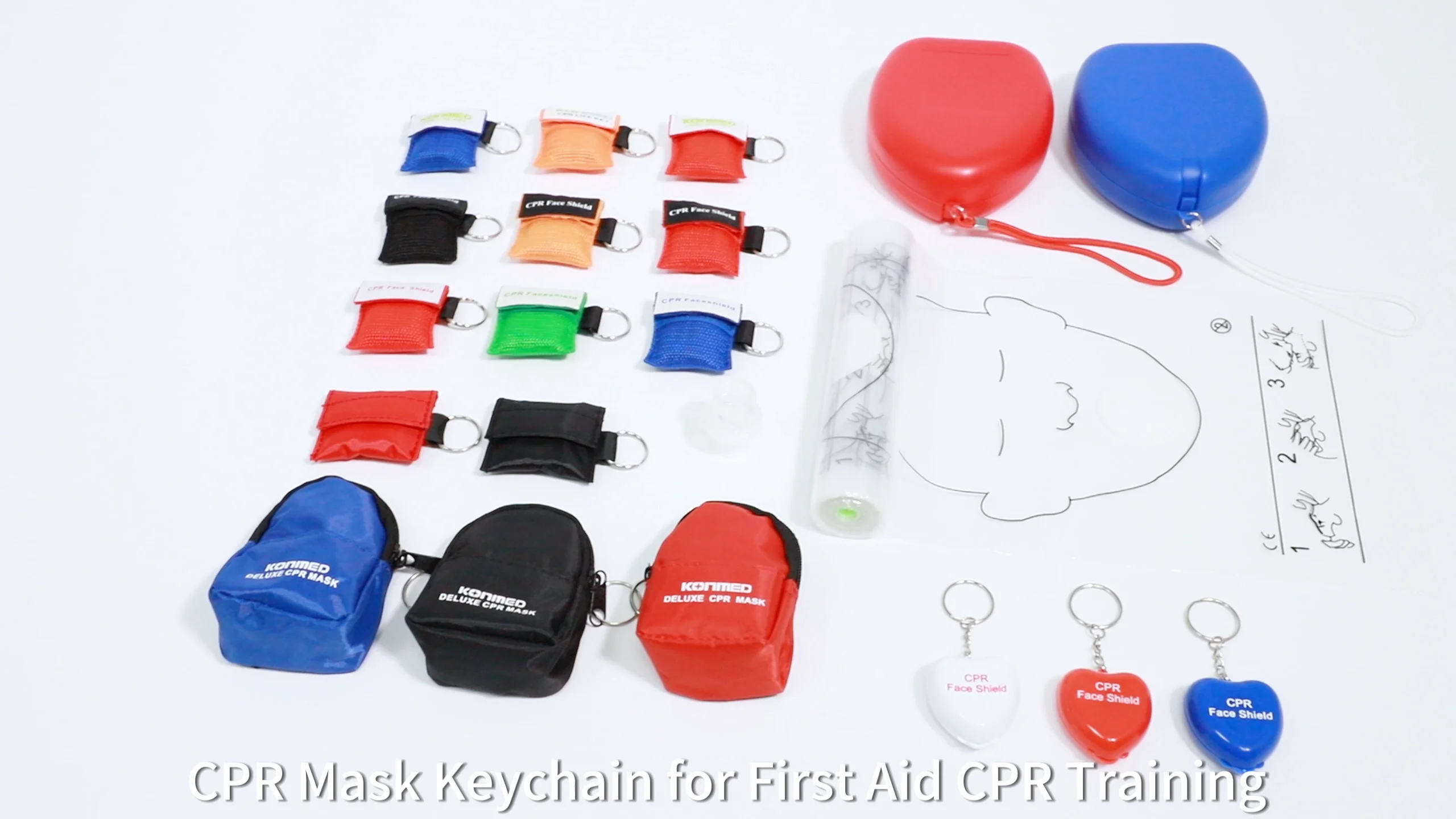 Cpr Mask In Roll Pvc Mask Easy To Use For First Aid Training Medical ...