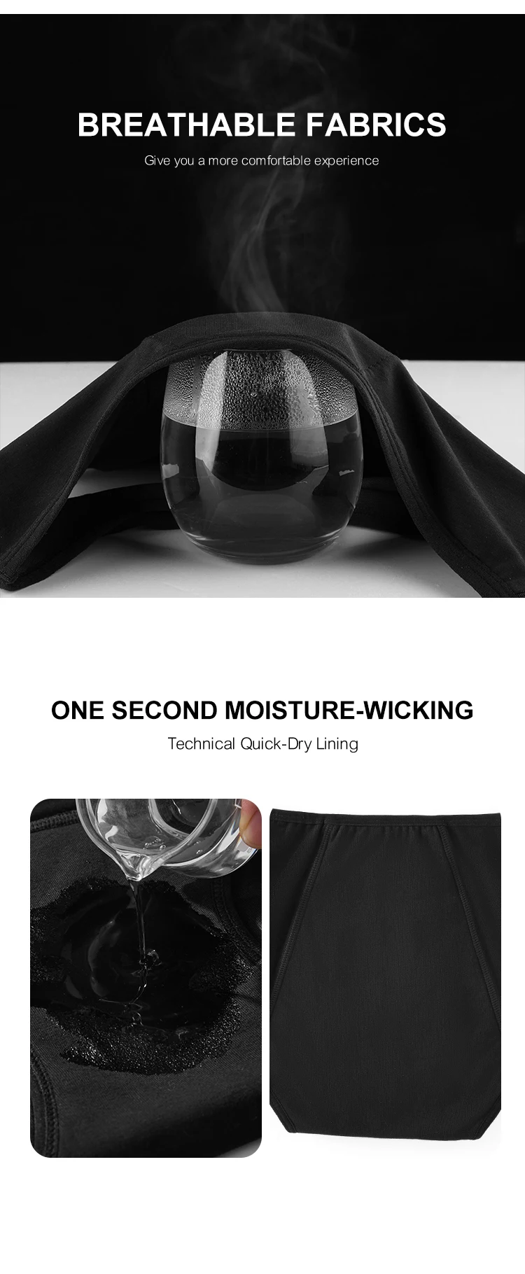 Heavy Flow Period Pants 4-Layer Absorption 360° Leakproof Moisture ...