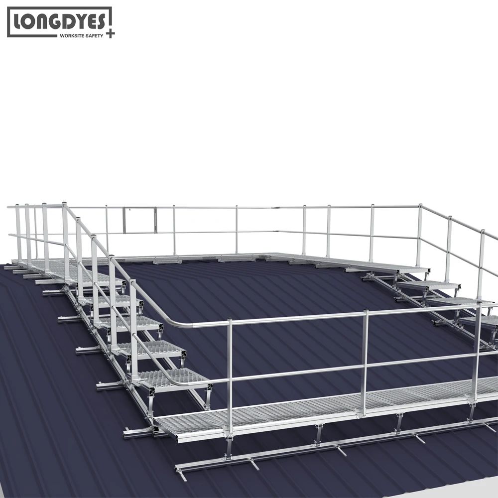 Roof Walkway System - Catwalk Aluminum Walkway with Handrail
