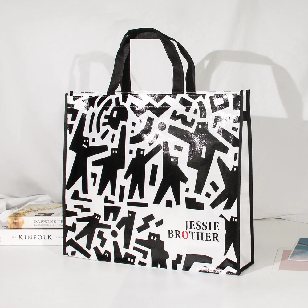 Custom Carry Laminated LOGO Fabric Bag Non Woven Tote Bag Reusable ...