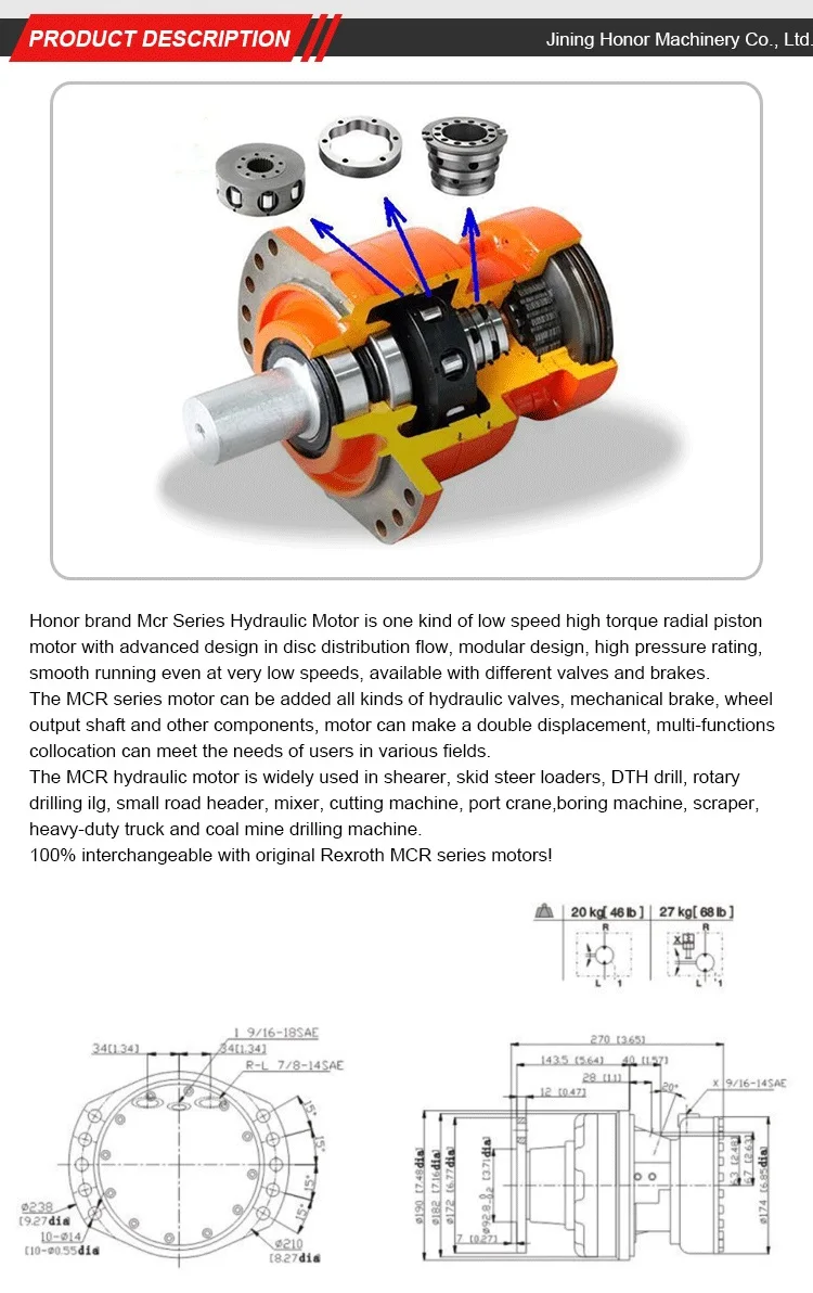 Poclain Ms Mse 02 Motor Hydraulic In Drive Wheel Radial Piston Motor ...