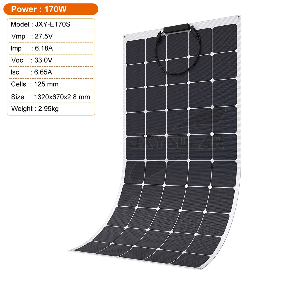 170W ETFE Sunpower Cells - Durable Solar Panels for Marine