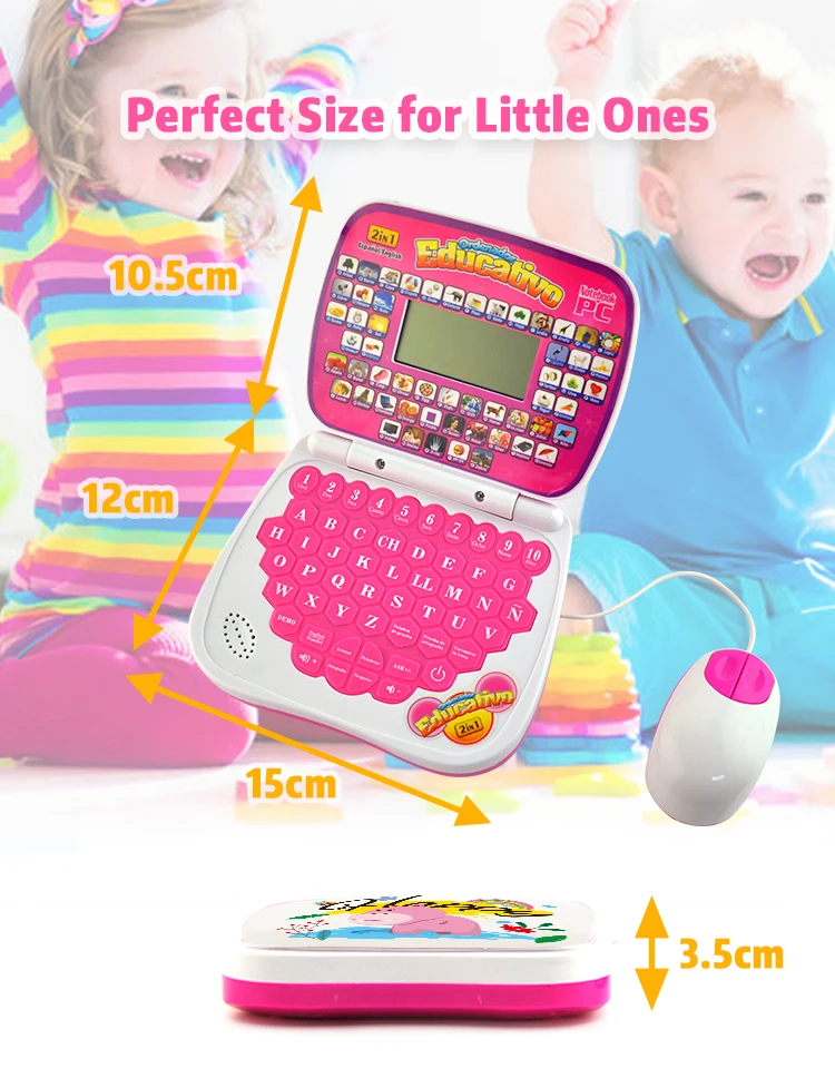 Kids Multifunction Abc Voice Laptop Machine Intelligent Educational ...