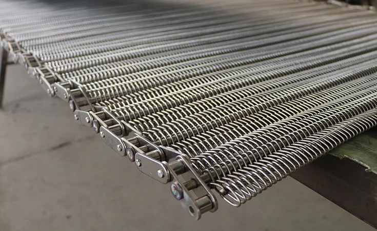 Stainless Steel Freezer Spiral Wire Mesh Conveyor Belt Used For Spiral ...