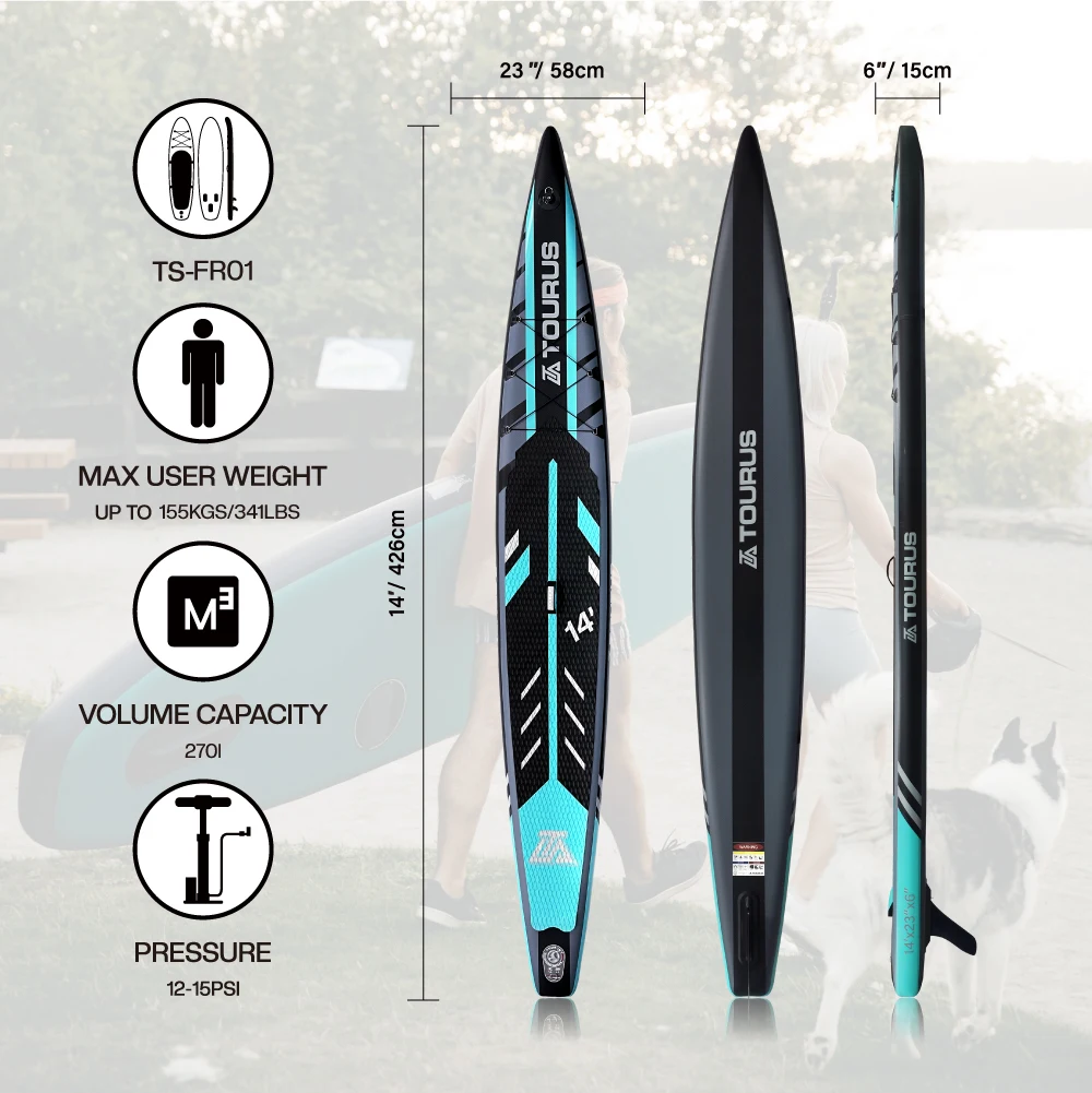 Alibaba.com: TOURUS 14 Inch Inflatable Race SUP Board, Paddle Surf ...