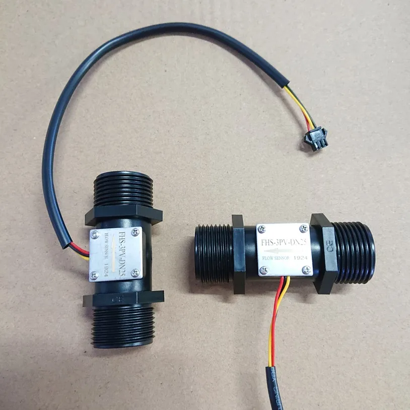 DN25/G1" inch Plastic Flow Meter Sensor 1~100LPM With 3 Wires For Mass ...