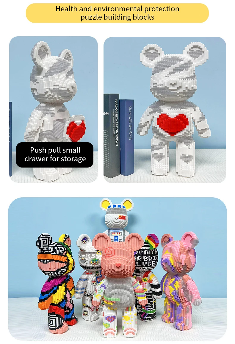 Wholesale Bear Building Blocks - Difficult Assembly Toys