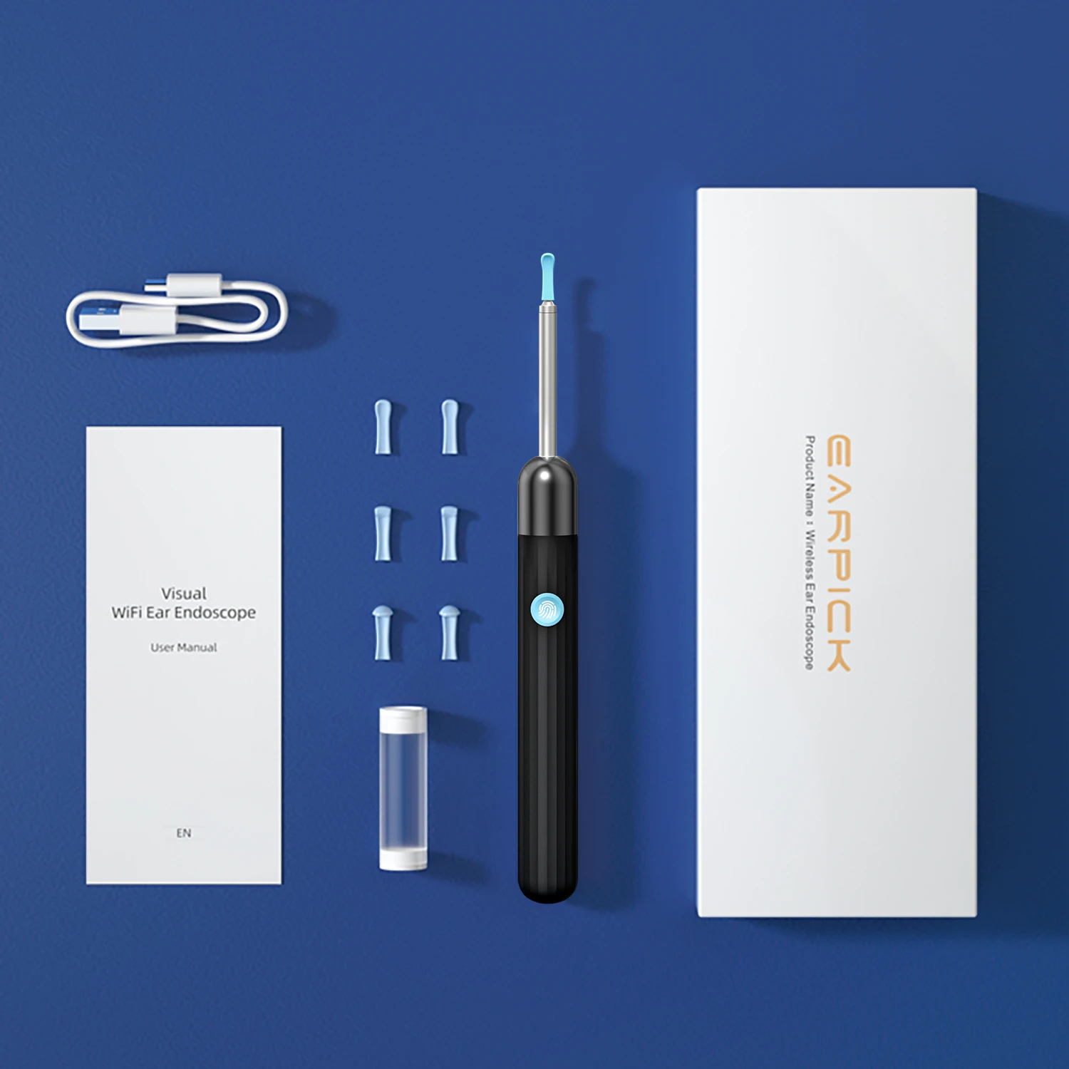 Suear Digital Ear Endoscope Camera Wifi 1080p 3.5mm Electric Vacuum ...