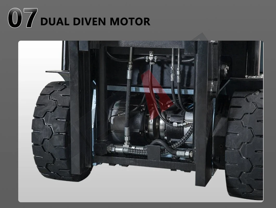 5000kg Electric Warehouse Forklift,Factory Price Dual Drive Lead Acid ...