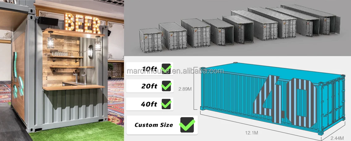 Movable Shipping Container Shops For Sale Bar Container Mobile Coffee ...