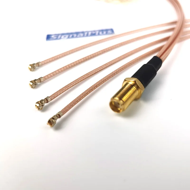 QiFan RG178 coaxial Cable splitter SMA Female To 4 IPEX Adapter ...