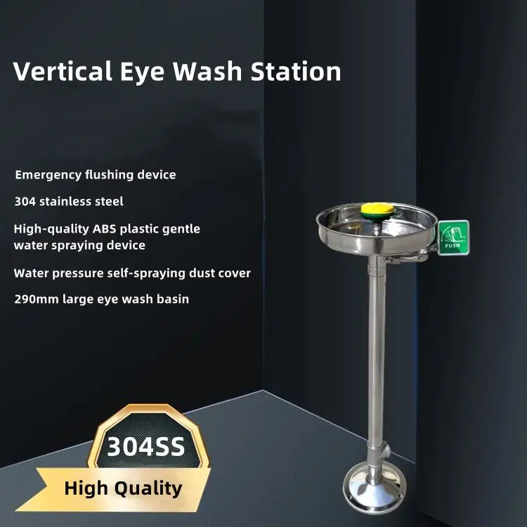 Laboratory Eye Wash Multiple Materials Ss304 Single Eyewash Nozzle ...