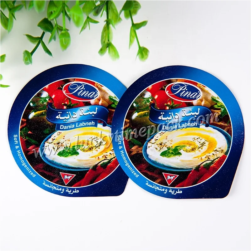 Luckytime Custom Die Cut Aluminum Foil Paper Lid Cover For Yougurt Pp ...