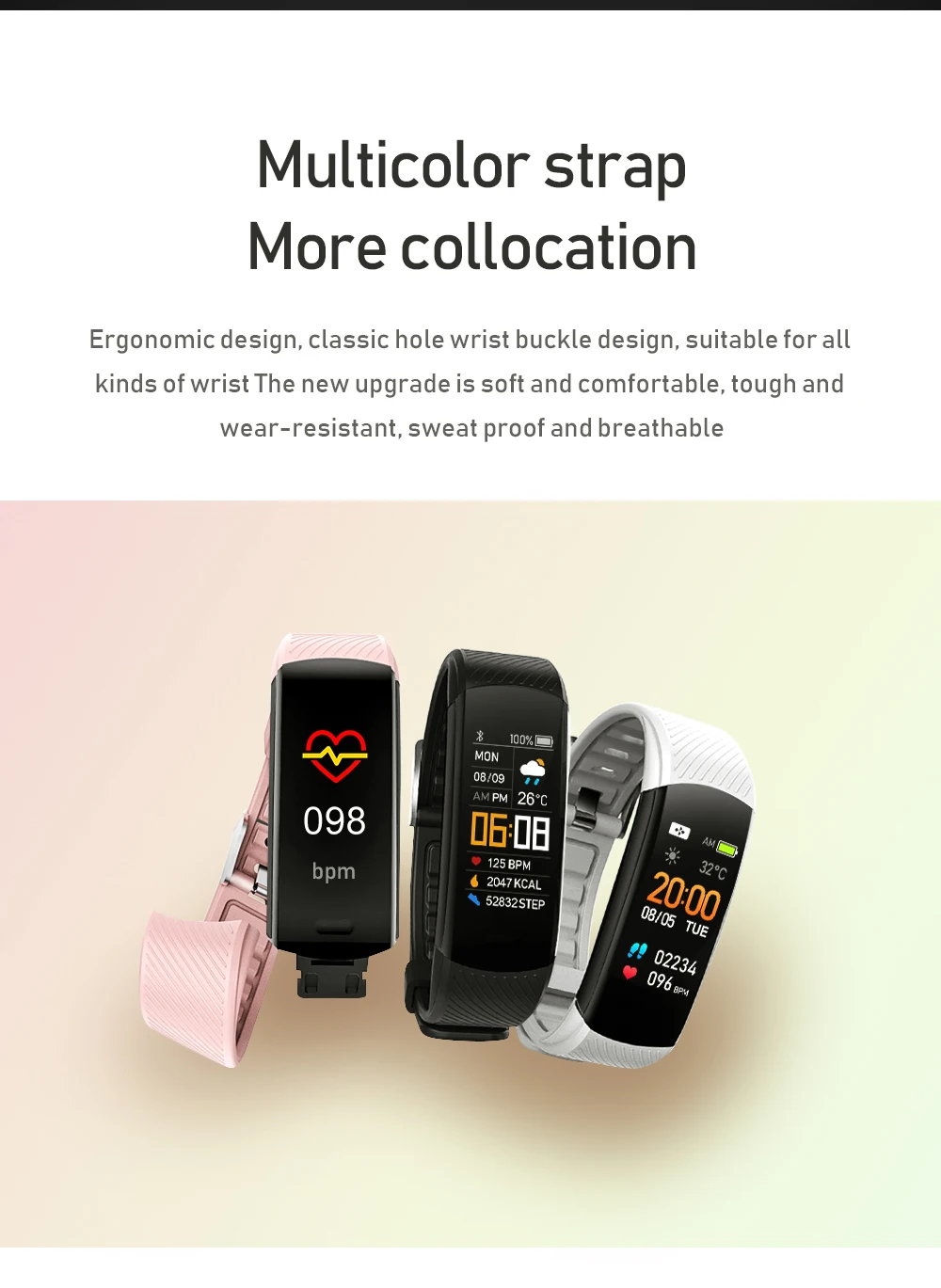 C5S 2021 New Arrivals Band 5 Fitness Tracker - OLED Display