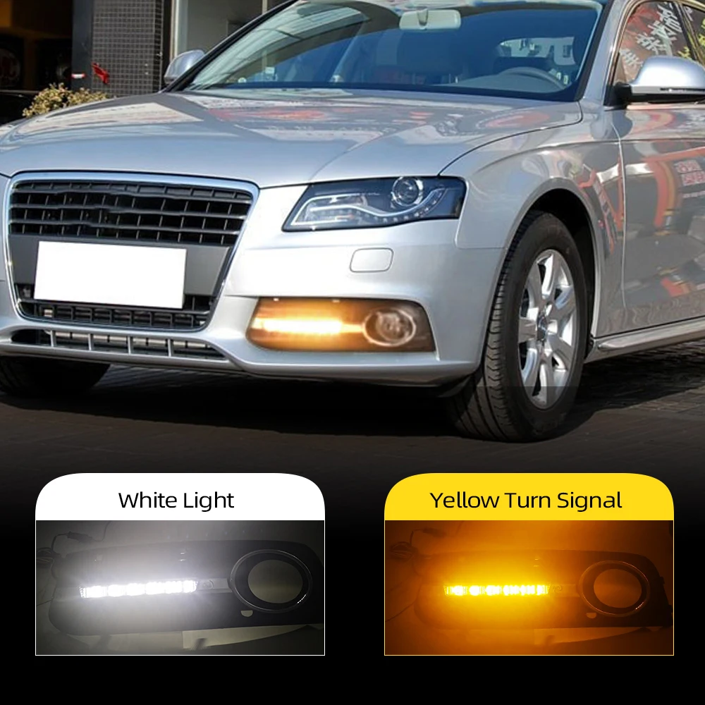 2Pcs LED Drl Lichter Tageslicht Nebel Lampe abdeckung loch Fur Audi A4 A4L B8 2009 2010 2011 2012 Alibaba