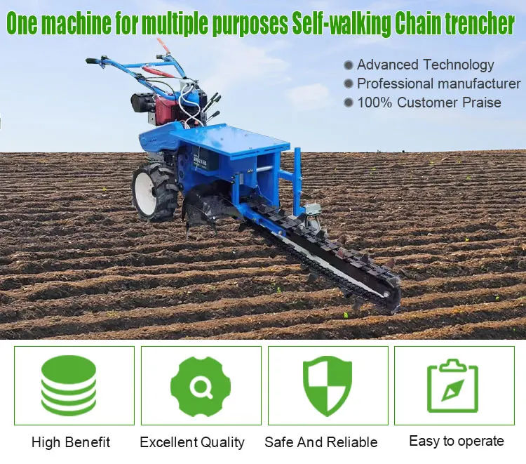 Double Chain Trencher Single Chain Trencher Agricultural Trencher Can ...