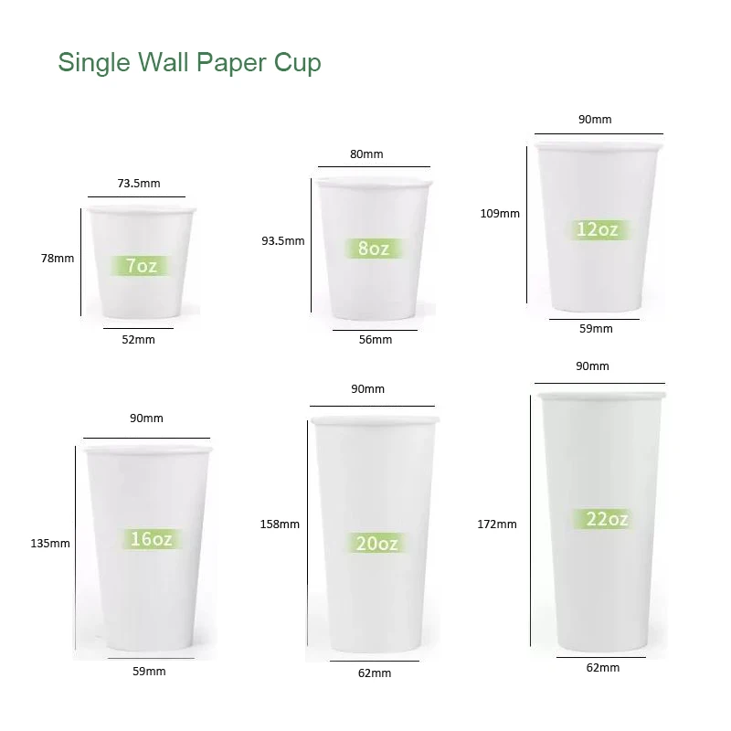 Eco-friendly Disposable Cups - Perfect for Hot & Cold Drinks