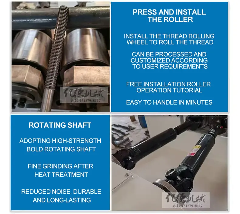 Stress On Quality Thread Rolling Machine Threaded Bolt Making ...