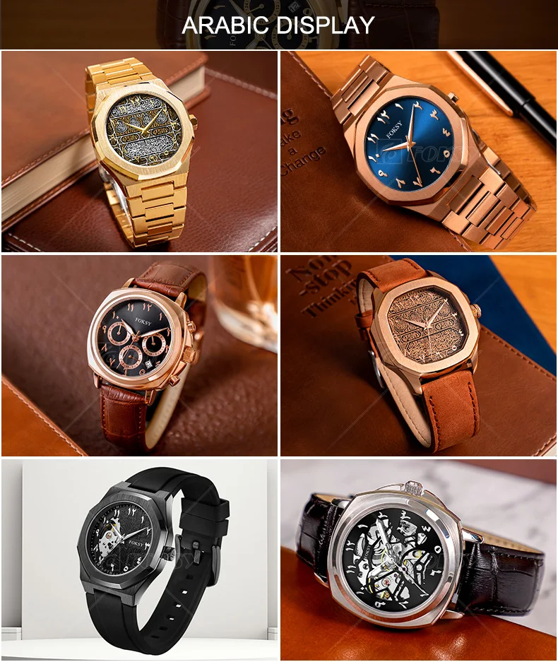 High End Arab Numeral Montre Luxury Wrist Arabic Number Dial Men Watch ...