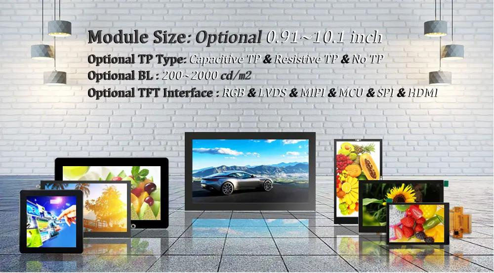 7 Inch TFT LCD - High Resolution Touch Screen Monitor