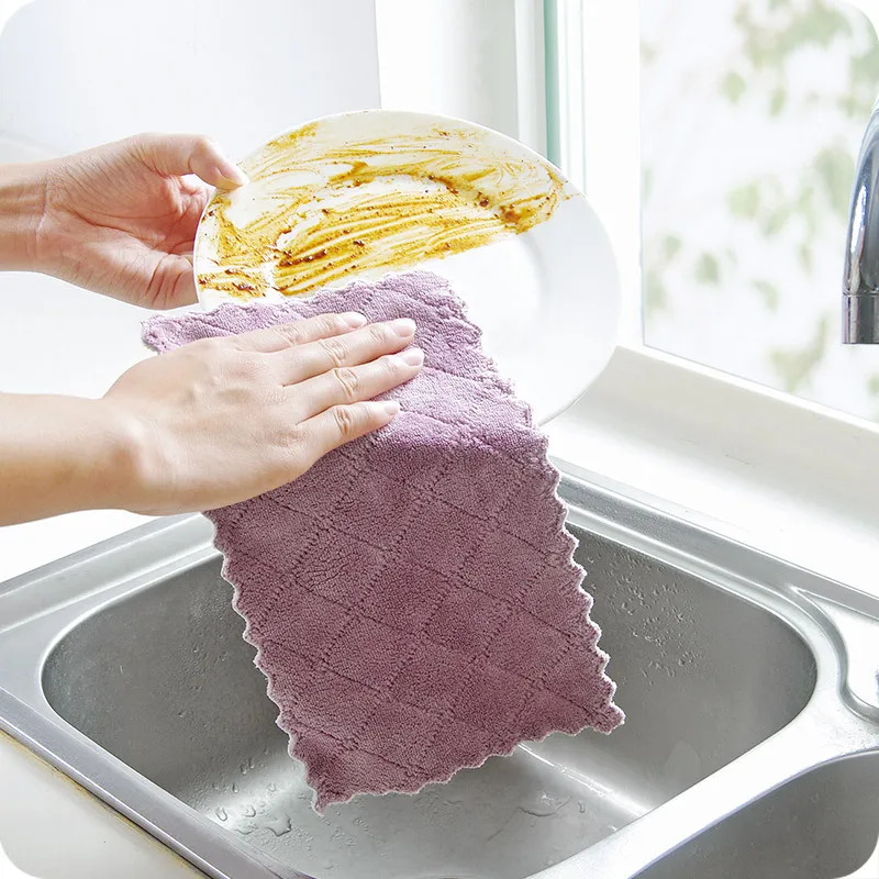 Hot Microfiber Kitchen Towels - Efficient Cleaning Solutions