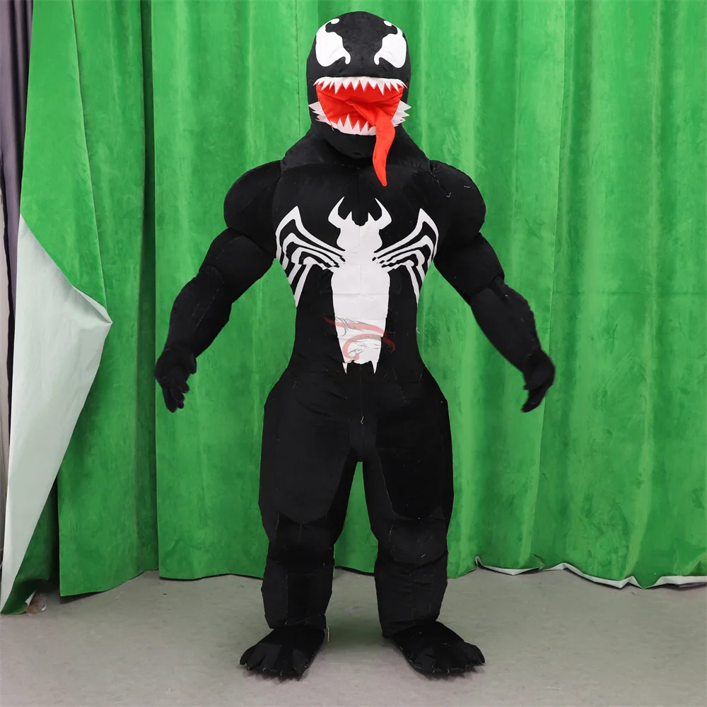 Adult Venom Inflatable Suit Cosplay Costume - Funny Party Dress for ...