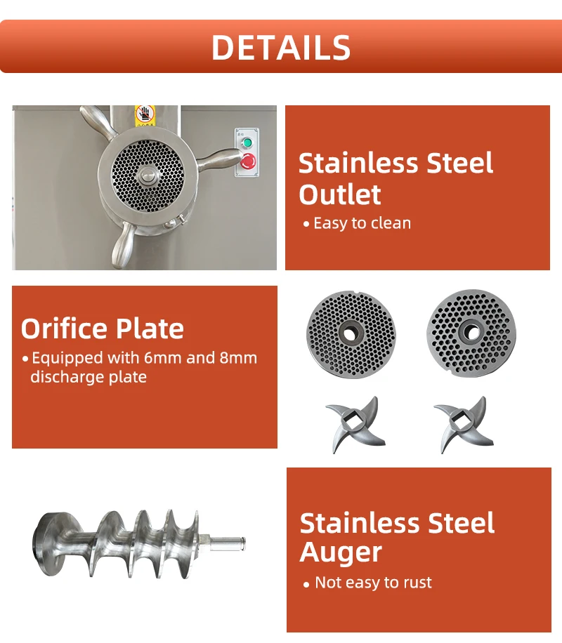 TC52S Meat Mincer - High Efficiency for Commercial Kitchens