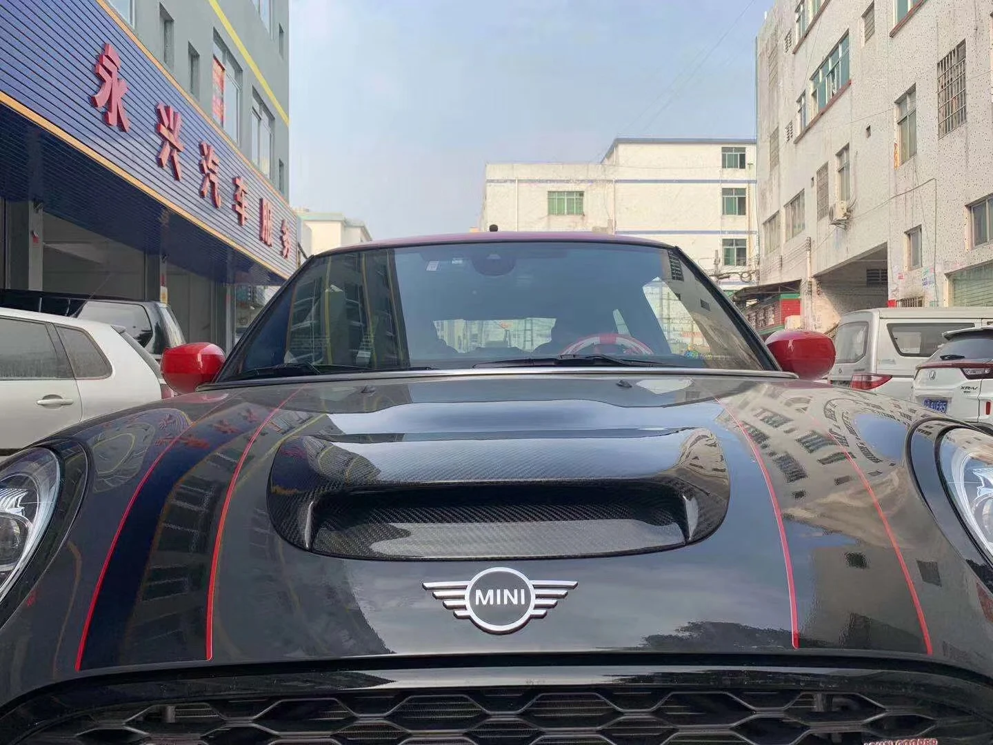 Carbon Fiber Body Kit Front Lip Diffuser Side Skirt Spoiler Side Fender ...