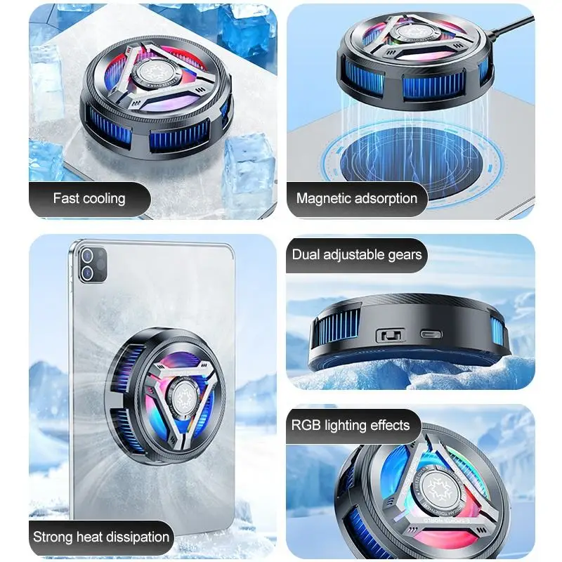 For Steam Deck Fan / Asus Rog Ally Semiconductor Cooler With 7-blade ...