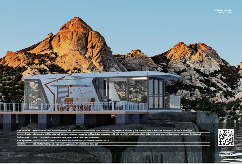 20ft Solar Panel Mini House Futurist Modern Villas Container House ...